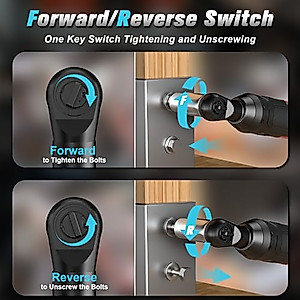 PULITUO Cordless Electric Ratchet Wrench 3/8", 12V Power Ratchet Tool Kit 37 Ft.Lbs (50 N.m) with 2-PACK 2000mAh Lithium-Ion Batteries, 45 Min Fast Charger, Variable Speed 10 Sockets