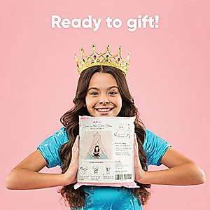 Bollepo Pink Bed Canopy for Girls with Glowing Stars - Princess Crib Netting Room Decor, Ceiling Tent to Cover Toddler Crib | Single, Twin, Full, Queen Size Kids Bed Curtains, Fire Retardant Fabric