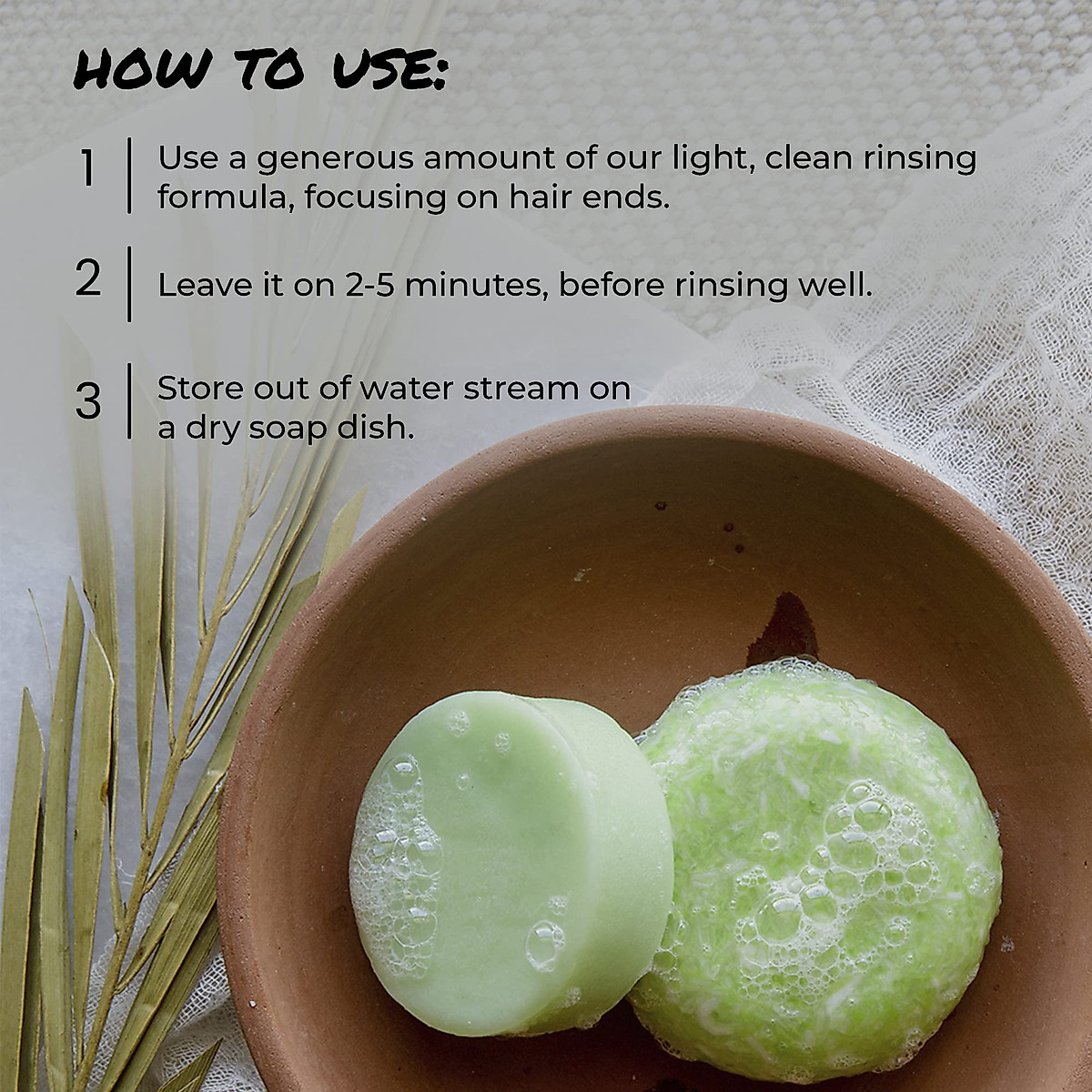 Suds & Co. Solid Conditioner Bar, Zero Waste Conditioner, Natural Conditioner For Hair, Sustainable, Eco-Friendly Hair Care – Maui Melon, 1.7 Ounce