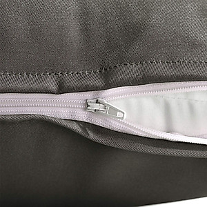 Western Home Outdoor Pillow Covers 12x20 Waterproof, Patio Throw Pillow Covers Cushions for Couch Garden Tent Park - Pack of 2 Pillow Covers,Dark Gray