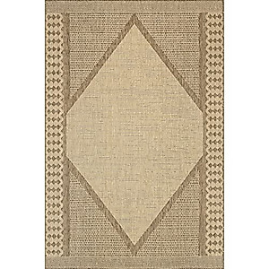nuLOOM Shawn Bold Diamond Indoor/Outdoor Area Rug, 5' x 8', Beige