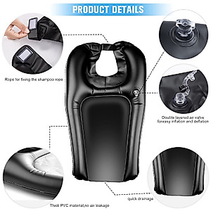 SXLHKJL Hair Washing Tray for Sink at Home, Shampoo Tray, Portable Sink for Washing Hair, Portable Shampoo Bowl for Bedridden, Handicapped, Kids, Seniors, Pregnant, Wheelchair at Kitchen