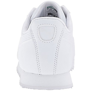 PUMA Roma Basic JR Sneaker (Little Kid/Big Kid) , White/Light Gray, 1.5 M US Little Kid