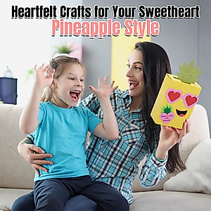 Fun Express Pineapple Box Valentine’s Day Craft Kit - Makes 2