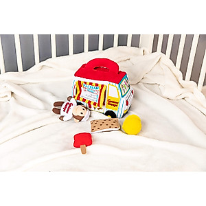 KIDS PREFERRED Curious George Ice Cream Truck Playset with Music and Plush Toys