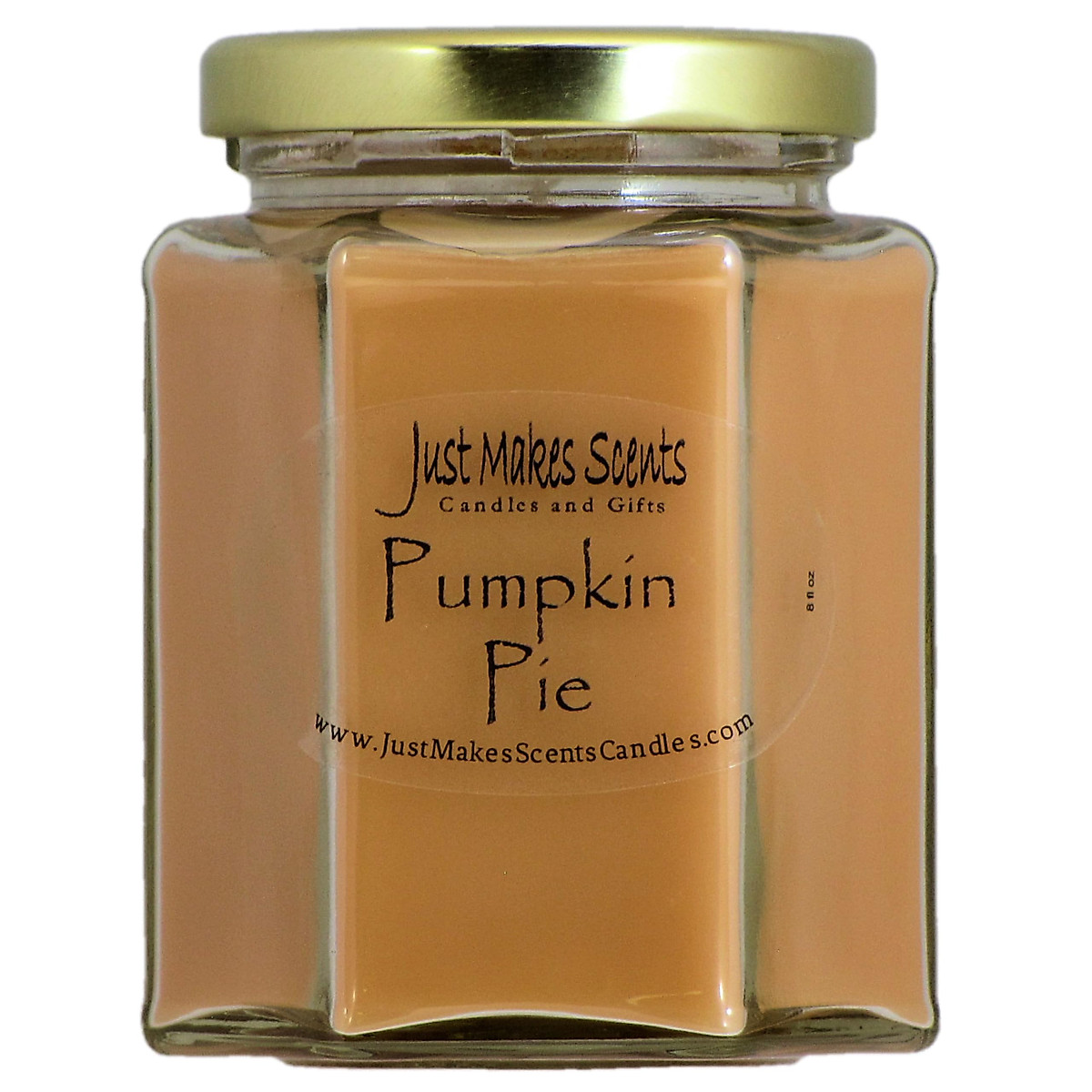 Pumpkin Pie Scented Blended Soy Candle | Hand Poured Fall Fragrance Candles | Made in The USA by Just Makes Scents