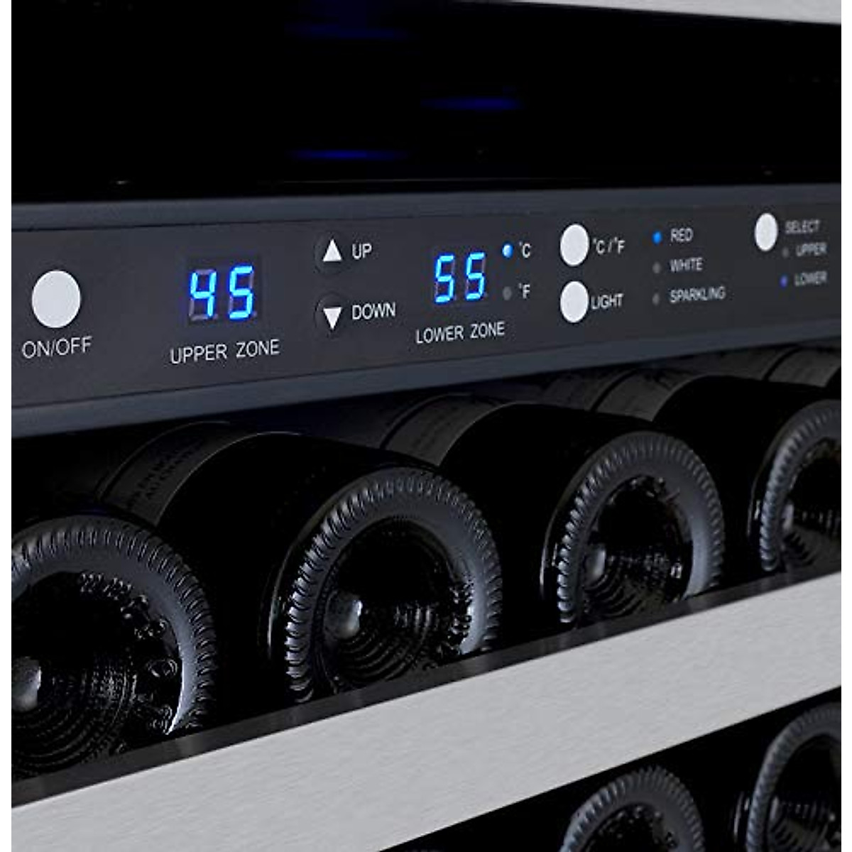 Allavino Wine Refrigerator, 172 Bottle, Stainless Steel