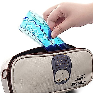 Color Flexible Ruler Soft Bendable Plastic Clear Rulers Shatterproof Safety Kids School Supplies for School and Office Circle Ruler