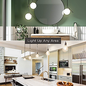 GoodBulb 1OO Watt G40 Globe Light Bulbs | Frosted Finish Medium E26 Base 2700K Warm White Light | Dimmable 1OOW 1300 Lumens | Ideal Vanity Light Bulbs | Pack of 10 Bulbs