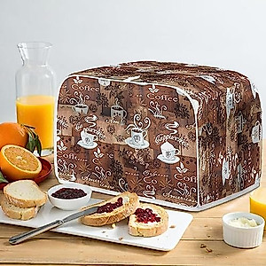 Hechitok Coffee Tea Toaster Appliance Dust-proof Dust Cover Extra Large Appliance Covers Kitchen Appliance Covers 2 Slice Toaster Oven Cover, S