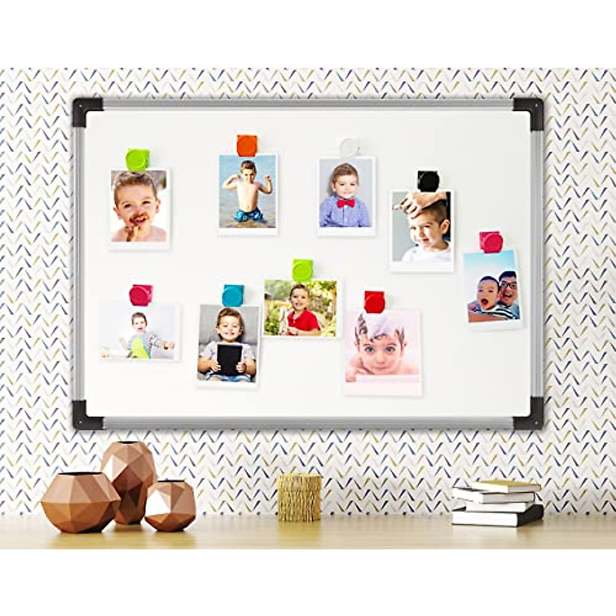 BamLue 12 Pieces Fridge Magnet Clips, Refrigerator Whiteboard Wall Fridge Memo Note Paper Clips, Colored Heavy Duty Metal Magnetic Clip for Photos, Pictures, Papers on Home & Office & Teaching