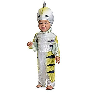 Flounder Infant Costume, Official Disney The Little Mermaid Live Action Costume Outfit, Size 12-18 months
