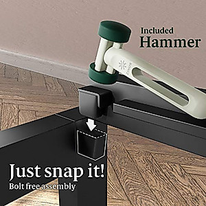 ZINUS Lorrick Metal Platform Bed Frame, Mattress Foundation, Easy, Bolt Free Assembly, Queen