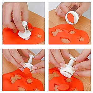 33 Piece Fondant Cake Cookie Plunger Cutter Sugarcraft Flower Leaf Butterfly Heart Shape Decorating Mold DIY Tools