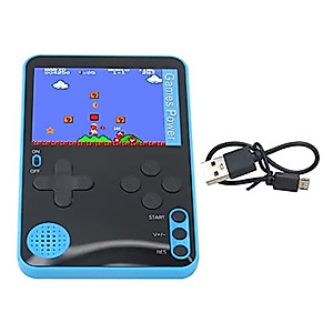Qblahip Simple Arcade-Style Handheld Retro Video Game Console for Gameboy Built-in 500in1 Classic Games as Gift (Blue)