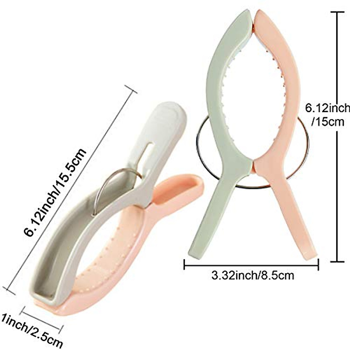 10 Pack Beach Towel Clips for Beach Chairs Jumbo Size Towel Clamps for Beach Chairs Lounge Pool Chairs on Cruise Chair Plastic Clothes Pegs Hanging Clip Clamps Large Items for Cruise Vacation