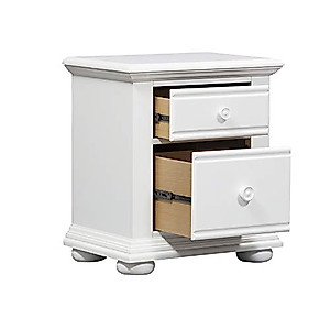 Liberty Furniture Industries Summer House 2-Drawer Night Stand, 24" x 17" x 27", Oyster White