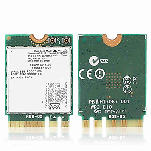 ASHATA 2.4G 5G Network Card for Intel 7260 AC 867Mbps NGFF M2 WiFi Card Laptop Network Adapter for ThinkPad T440 T440S T440P X230S X240 X240S L440 W540 etc