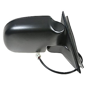 ORTUS UNI Black Power Heated Side Door Mirrors Left & Right Pair Set Fits (Plastic Paint to Match)