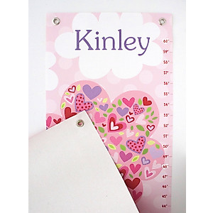Personalized Growth Chart for Kids, Floral Pink - I See Me!