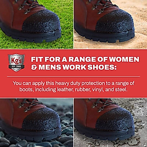 Kg's Boot Guard Brush On Toe Protection – Brush On Liquid for Tough, Long-Lasting Safety Protection on Boots, Made with Kevlar for Strong, Durable Protection (Brown, 4.5 Oz)
