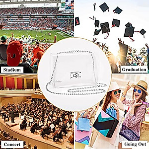 COROMAY Clear Purse for Women, Clear Bag Stadium Approved, Clear Crossbody Bag for Women