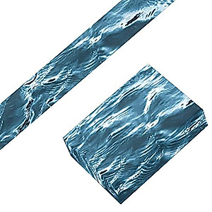 Wrapping Paper Blue Ocean Wave Water for Christmas,Birthday,Valentines Day,Bridal or Baby Showers Gift- 3Rolls - 58inch x 23inch Per Roll