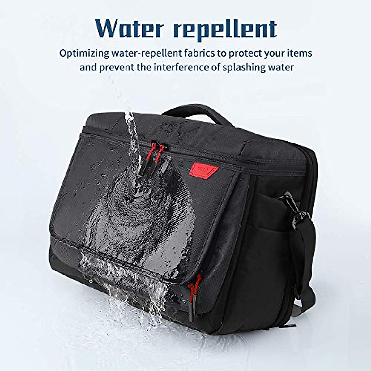 BUBM Console Carrying Case for PS5, PlayStation 5 Protective Shoulder Bag Handbag, Travel Carry Bag Storage for Controllers, Monitor, Headsets, Gaming discs, Charger, & Accessories (Black)