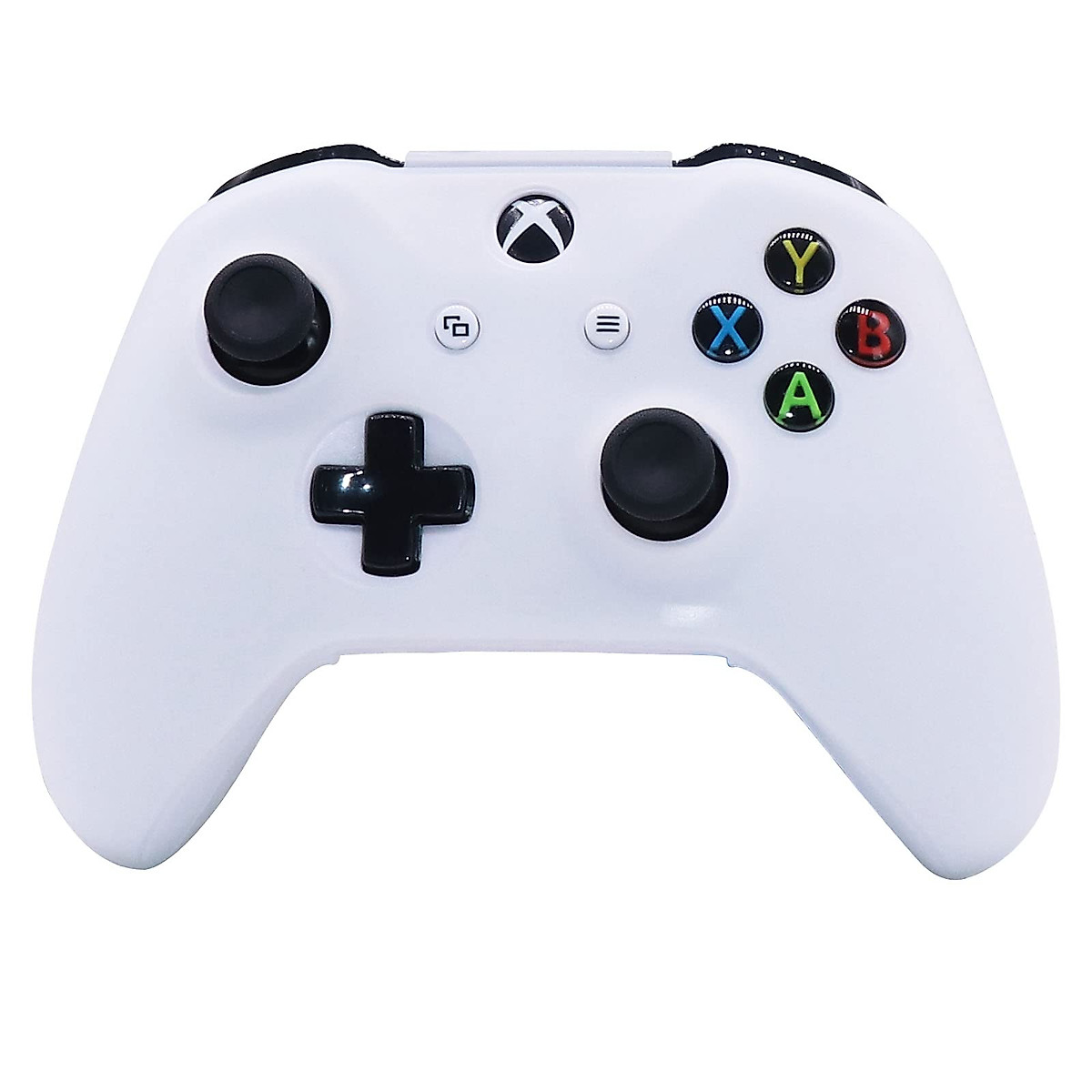 RALAN Controller Cover Silicone for Xbox One, Silicone Controller Cover Skin Protector in Dark Compatible for Xbox Ones Controller (Black Pro Thumb Grip x 8,Cat + Skull Cap Cover Grip x 2)