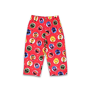 Sesame Street Elmo Toddler Boys 2 Piece Short Sleeves Pants Pajamas Set (2T, Red/Blue)