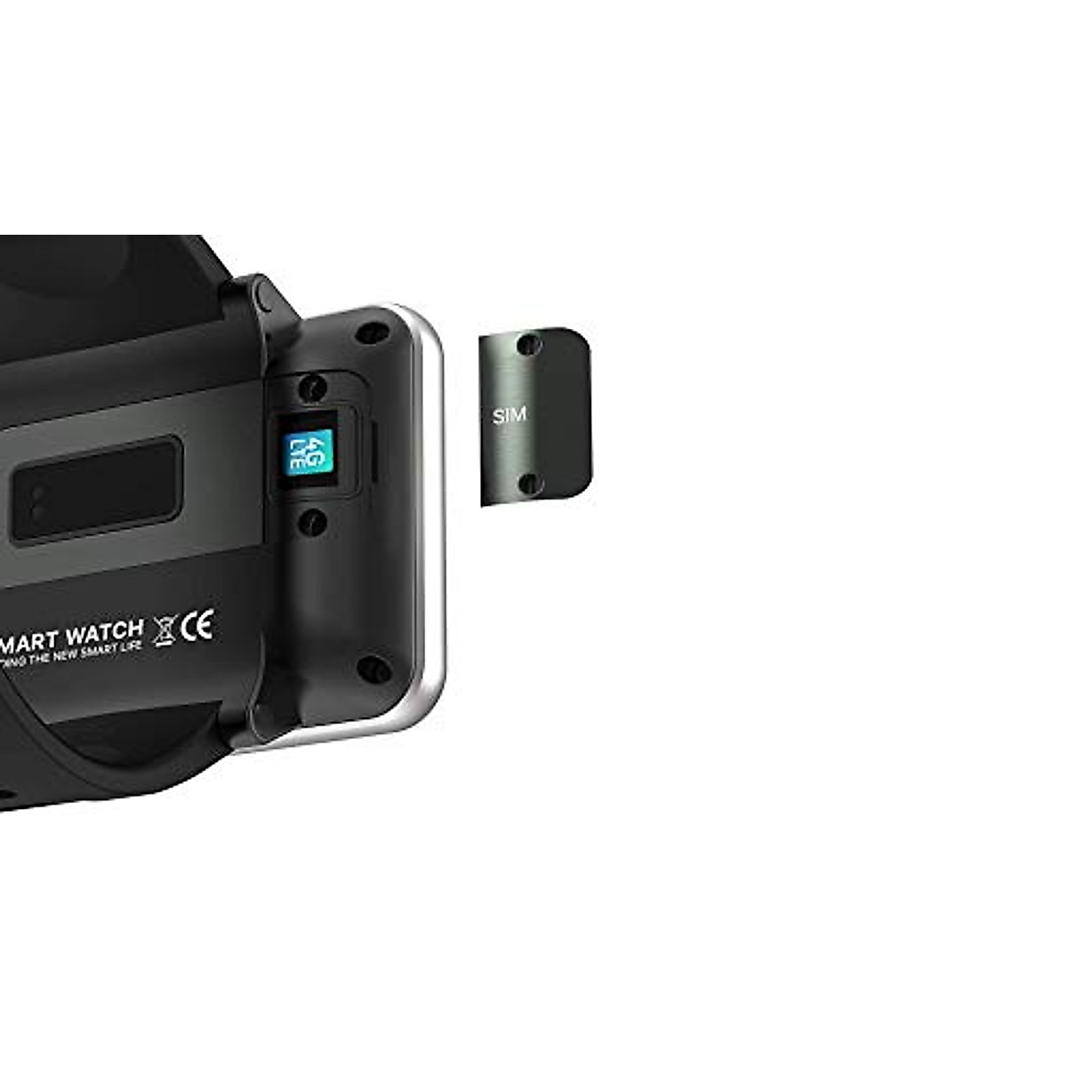 Sfit Smart Watch Sf100 Black Sport Fitness Monitor, Touch Screen Phone for Men/Women