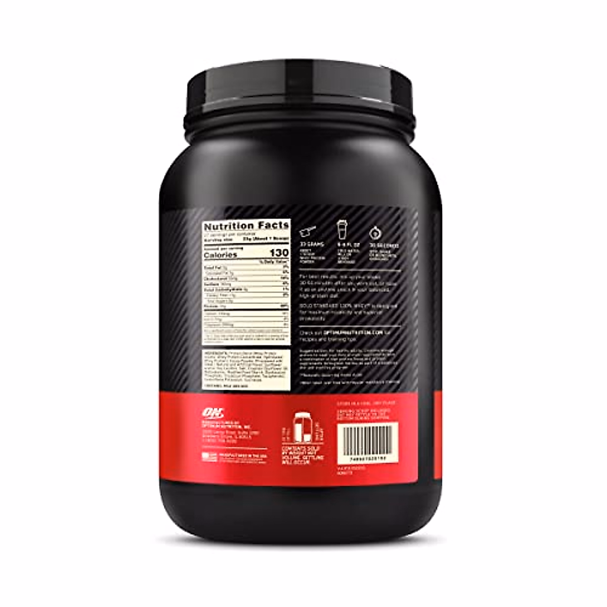 Optimum Nutrition Gold Standard 100% Whey Protein Powder, Chocolate Peanut Butter, 2 Pound (Packaging May Vary)