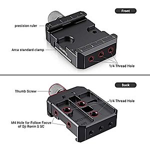 SmallRig DSLR and Mirrorless Quick Release Clamp for Arca-Type Standard Compatible with DJI Ronin S/SC ZHIYUN Crane Series Weebill S Gimbal - DBC2506