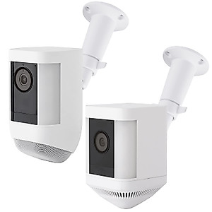 Wall Mount for Ring Spotlight Cam Plus/Pro (Battery), 360°Adjustable Indoor/Outdoor Sturdy Metal Mount Holder, Camera Not Included (2 Pack)