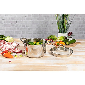 KUHN RIKON Allround Plus Stainless Steel Cooking Pot 3.7 L Diameter 20 cm