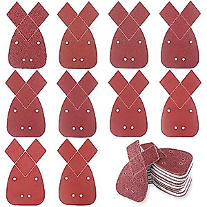 Swpeet 100 Pcs 10 Sizes Mouse Detail Sander Sanding Sheets Sandpaper with Extra 2 Tips for Replacement to Fit Black and Decker Detail Palm Sander - 40/60/80/100/120/180/240/320/400/800 Grits