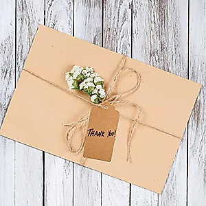 Nicunom 400 Pcs Colorful Gift Tags, 20 Colors Paper Tags with String, Blank Tags Hang Tags Treats Tags Price Tags Labels School Crafts Tags, Party Favor Tags for Wedding Christmas Birthday Holiday