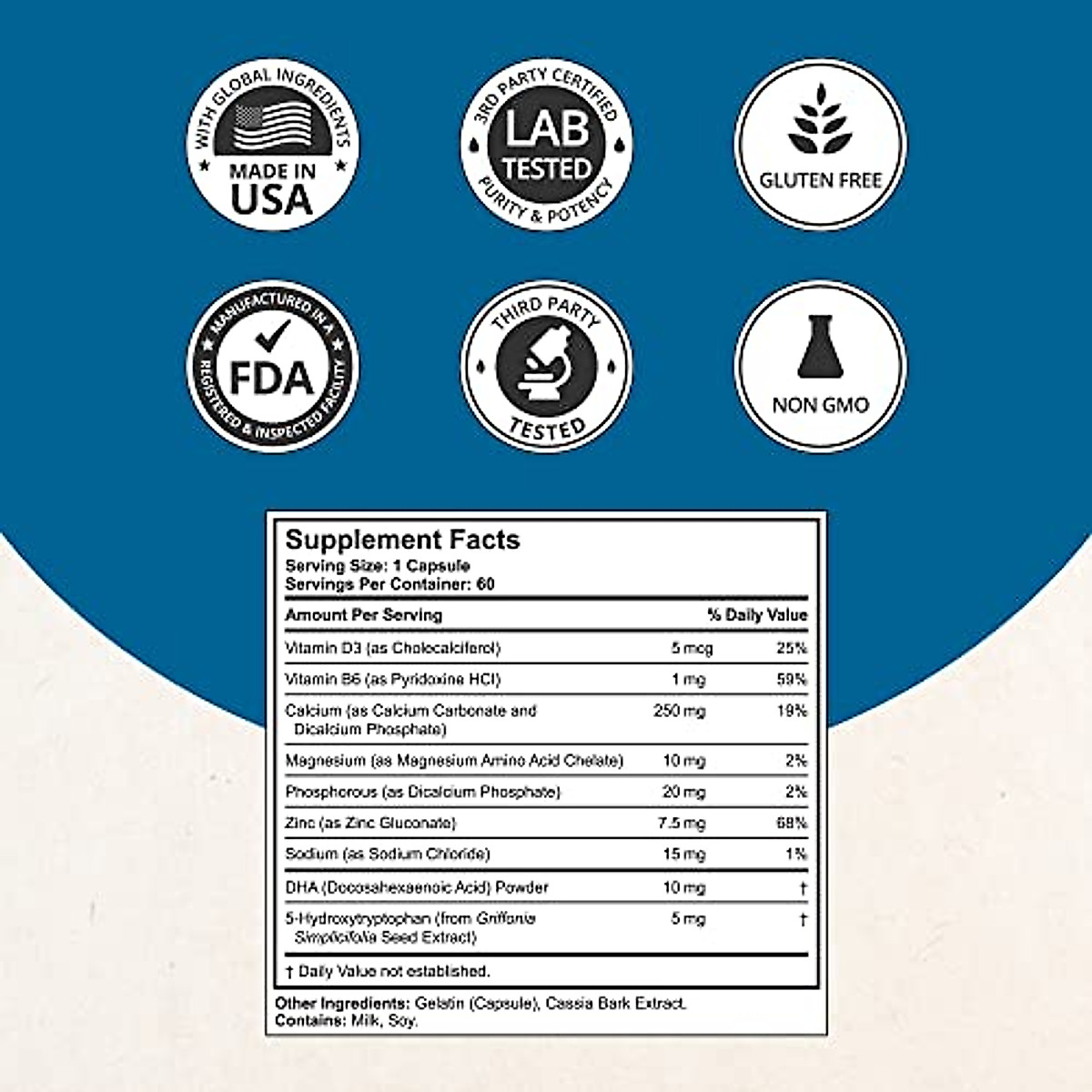 Grow Power Height Growth - Powerful Height Growth Formula for Children (10+) & Teens - Supports Healthy Height Growth, Overall Health with Calcium, Vitamin D3, Phosphorus, Magnesium & More - 60 Caps