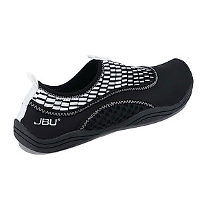JBU by Jambu Women's Fin Water Ready Shoe, Black/White Print, 8.5