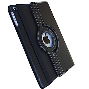Tendmart Case Compatilbe with iPad Air 1st Generation Models A1474 A1475A1476 360 Rotating Stand with Wake Up/Sleep Function Also for 6th 5th Air2nd Generation 9.7 inch case (Black)