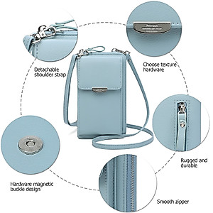 myfriday Small Wallet for Women PU Leather Phone Checkbook Organizer Zipper Coin Purse