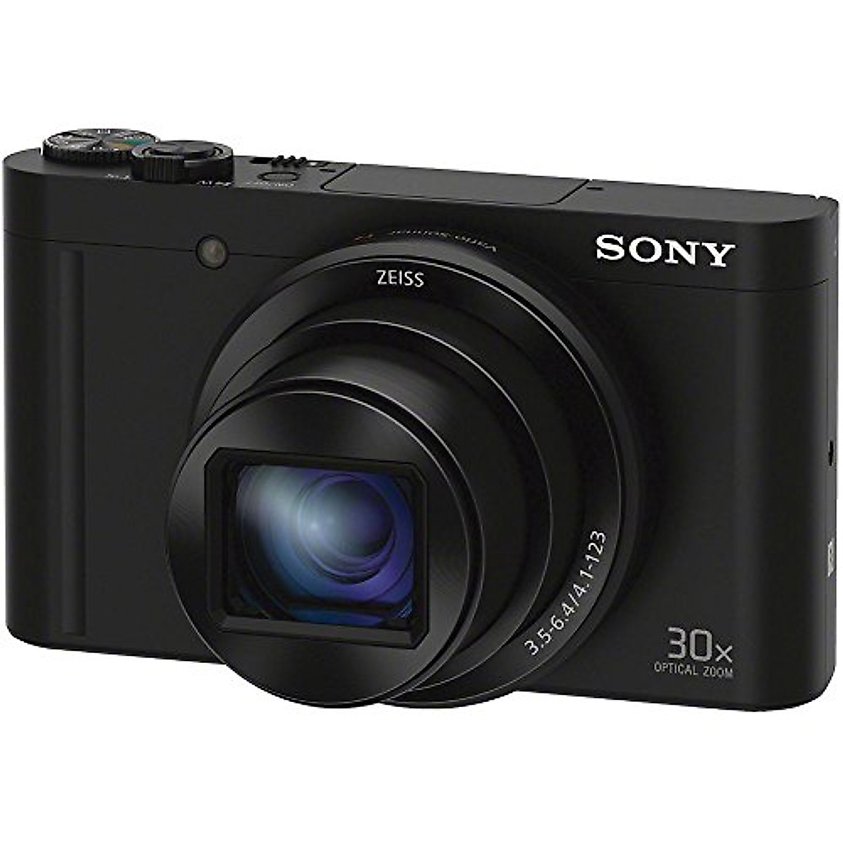 Sony Cyber-Shot DSC-WX500 Digital Camera (Black) (DSCWX500/B) + 64GB Memory Card + Case + 2 x NP-BX1 Battery + Card Reader + Corel Photo Software + Charger + Flex Tripod + Micro USB Cable + More