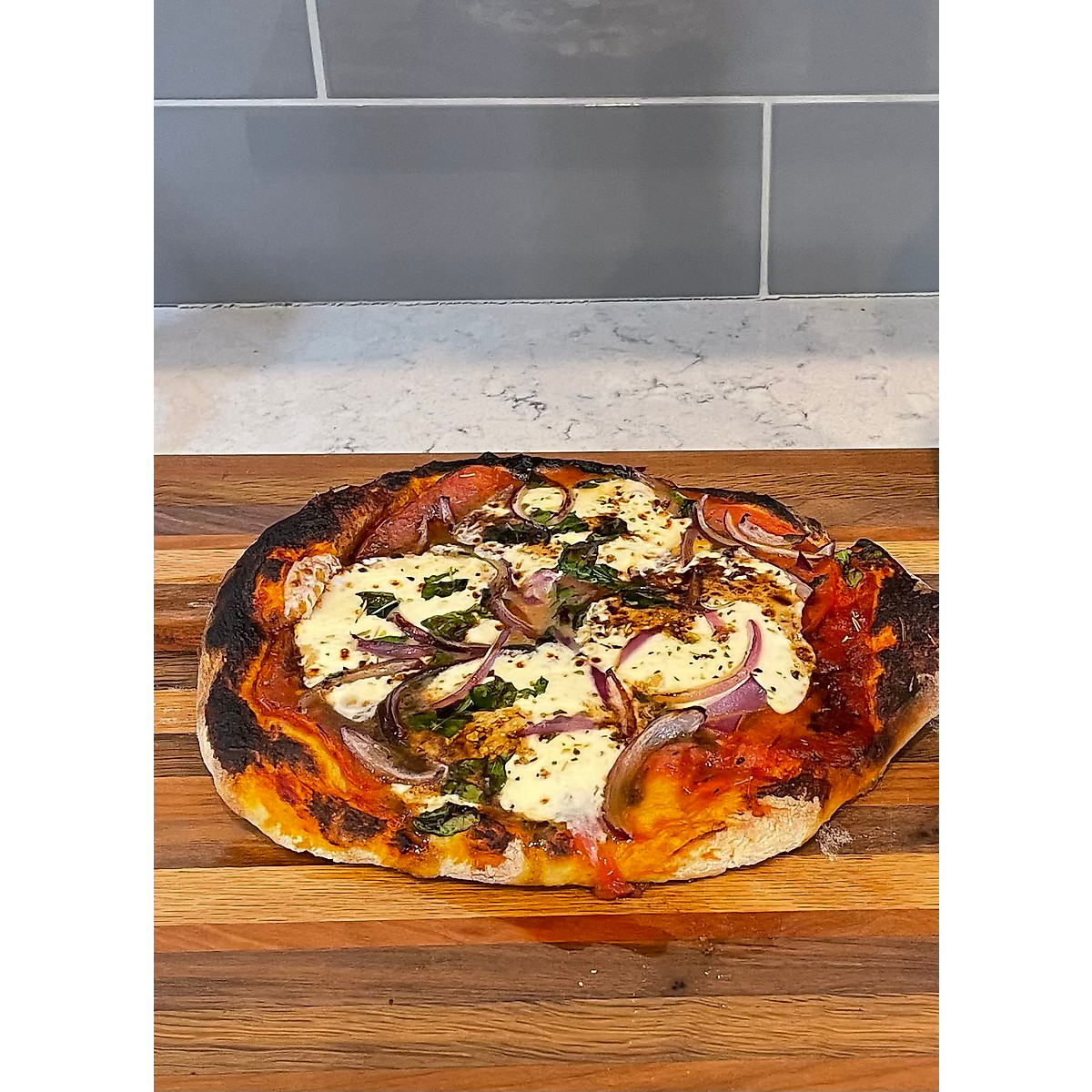 Gunner Ridge - Oven/Grill Pizza Steel - Pre-Seasoned Carbon Steel Oven & Grill Cookware, 10" x 13.5" x 1/4", Made in USA