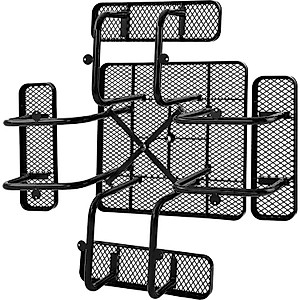 Global Industrial 46" Expanded Metal Square Picnic Table, Black