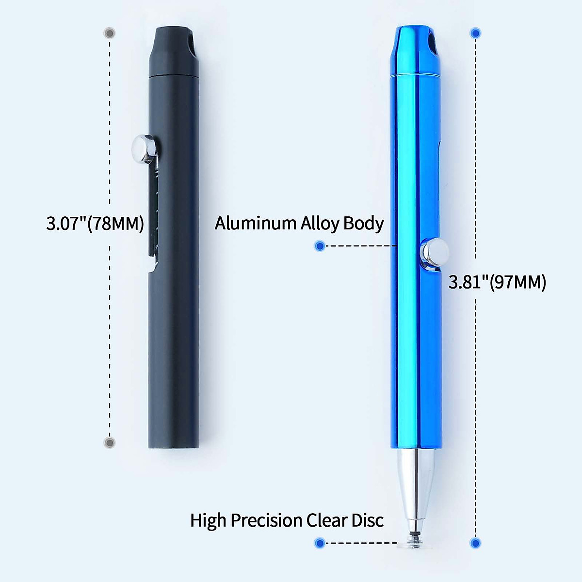 Stylus Pens for Touch Screens, Abiarst Portable High Precision Capacitive Stylus for iPad iPhone Samsung Galaxy All Universal Touch Screen Devices (5-Pack(Black/White/Blue/Silver/Rose Gold))