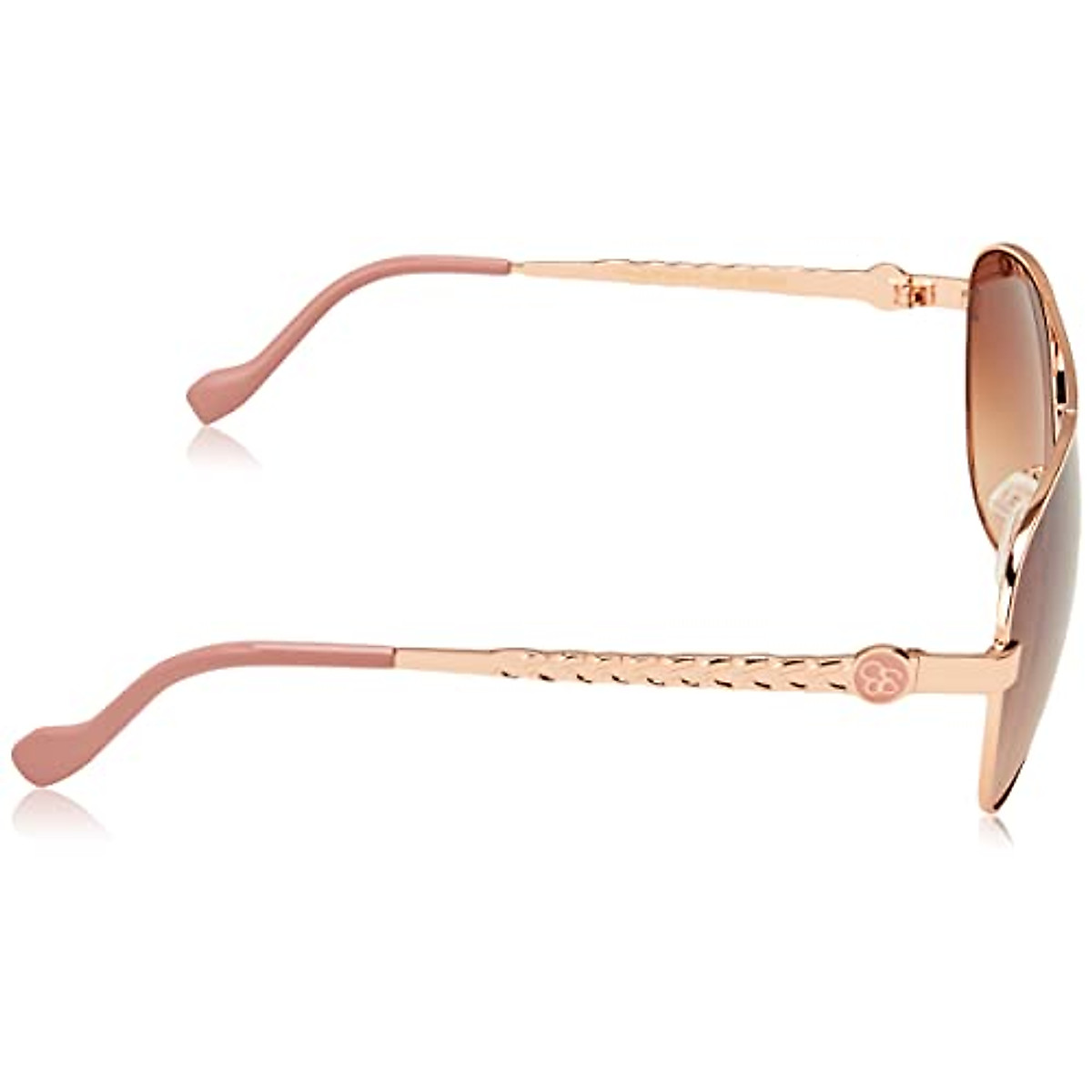 Jessica Simpson Women's J5702 Elegant Metal Aviator Pilot Sunglasses with UV400 Protection- Glamorous Lightweight Sunglasses for Women, 61mm