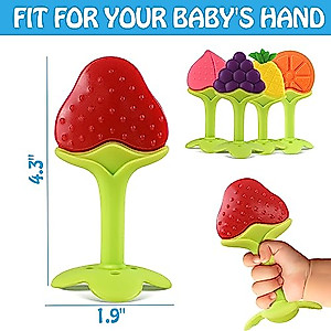 Teething Toys (5 Pack) - Tinabless Infant Teething Keys Set, BPA-Free, Natural Organic Freezer Safe for Infants and Toddlers, Silicone Baby Teethers