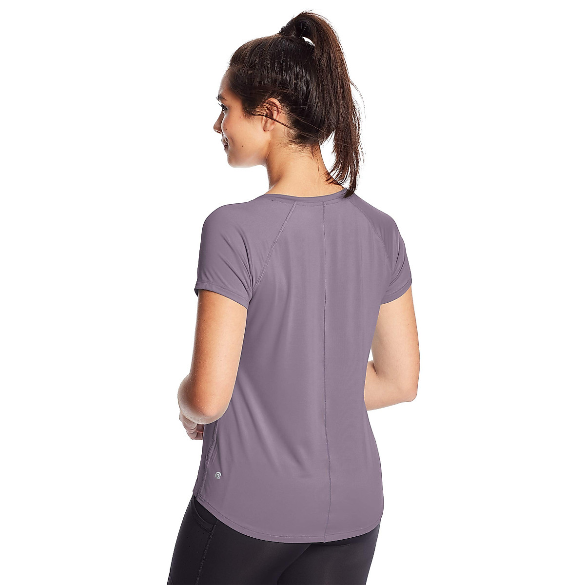 C9 Champion Women's Soft Tech Tee, Mauve Mist Purple, Large