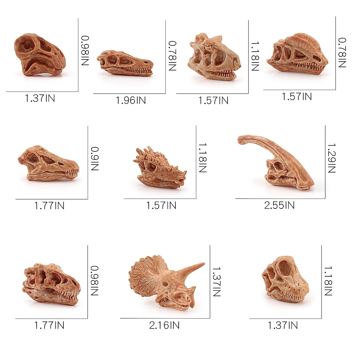 LC JoyCre Mini Dinosaur Bones for Sandbox Kids Toys Realistic Fake Dinosaur Bones for Kids Toys Dinosaur Bones for Kids to Dig Up