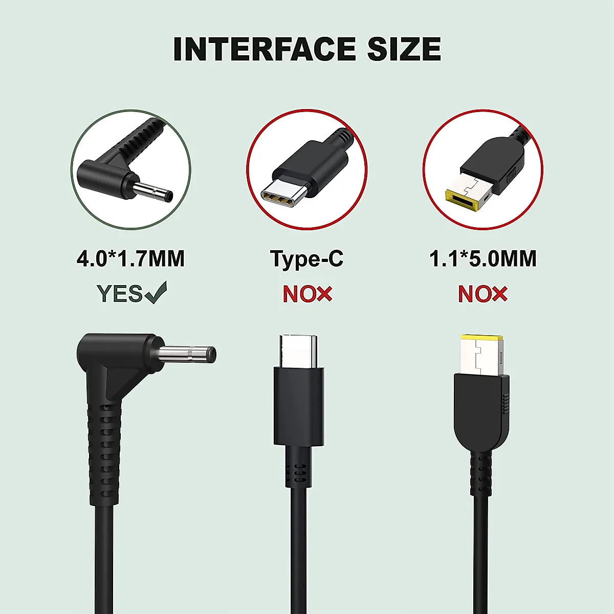 65W 45W Compatible with Lenovo Laptop Charger,for IdeaPad Laptop 310 320 330 330s 510 520 710s ideapad 510s 13" and 14",Flex 4 1480 Flex 4 1580,Yoga 710 Laptop Charger GX20L29355